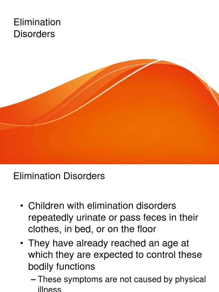 Elimination Disorders in Children: Enuresis and Encopresis | PDF ...