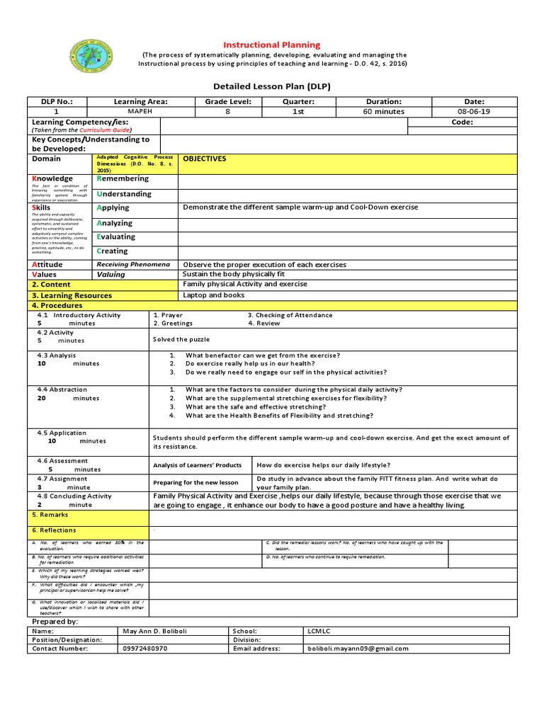 Filipino DLP | PDF | Learning | Lesson Plan