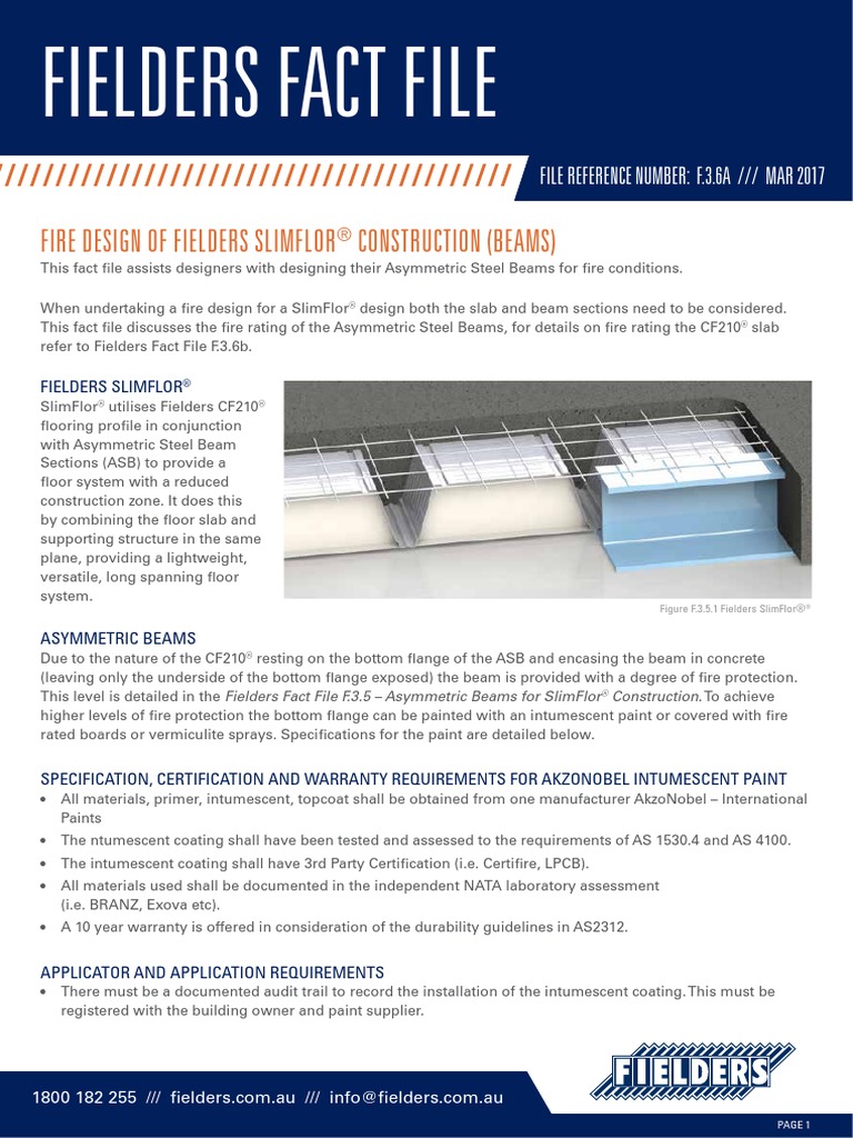 Fielders Fact File: Fire Design of Fielders Slimflor Construction ...