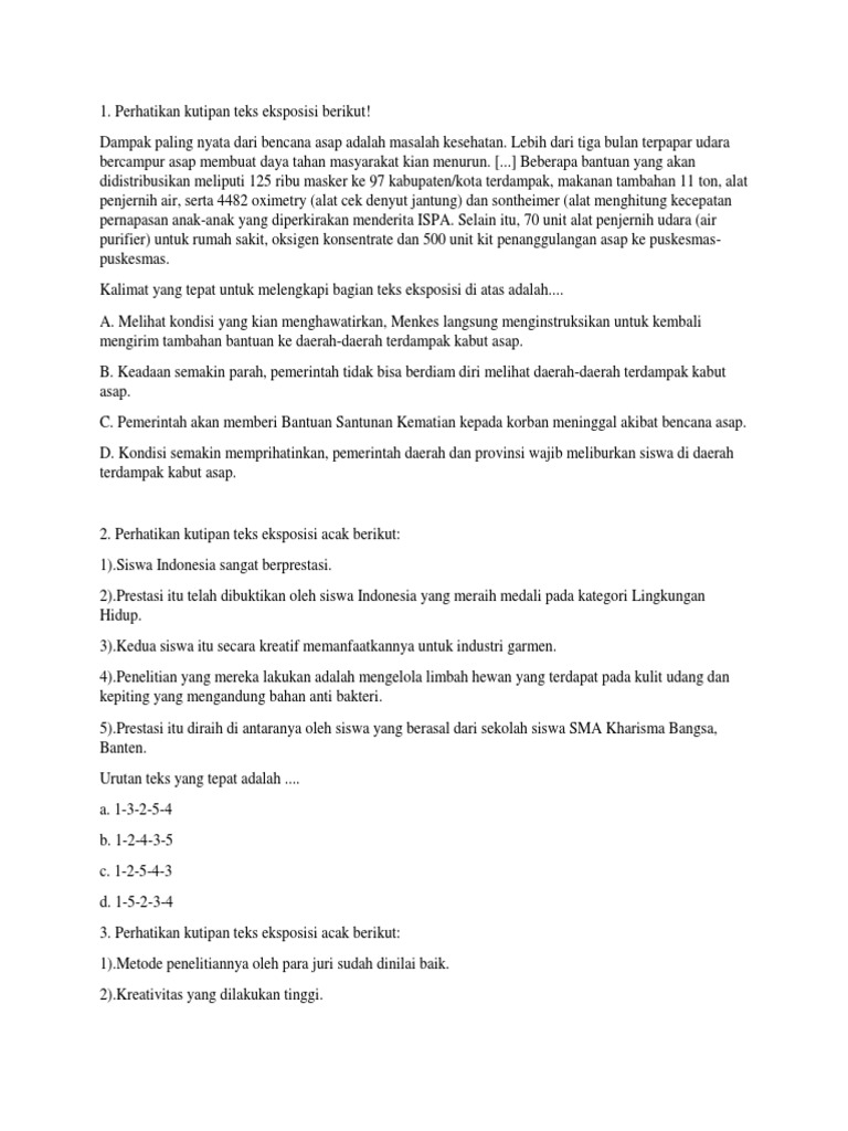 Teks Eksposisi Pdf