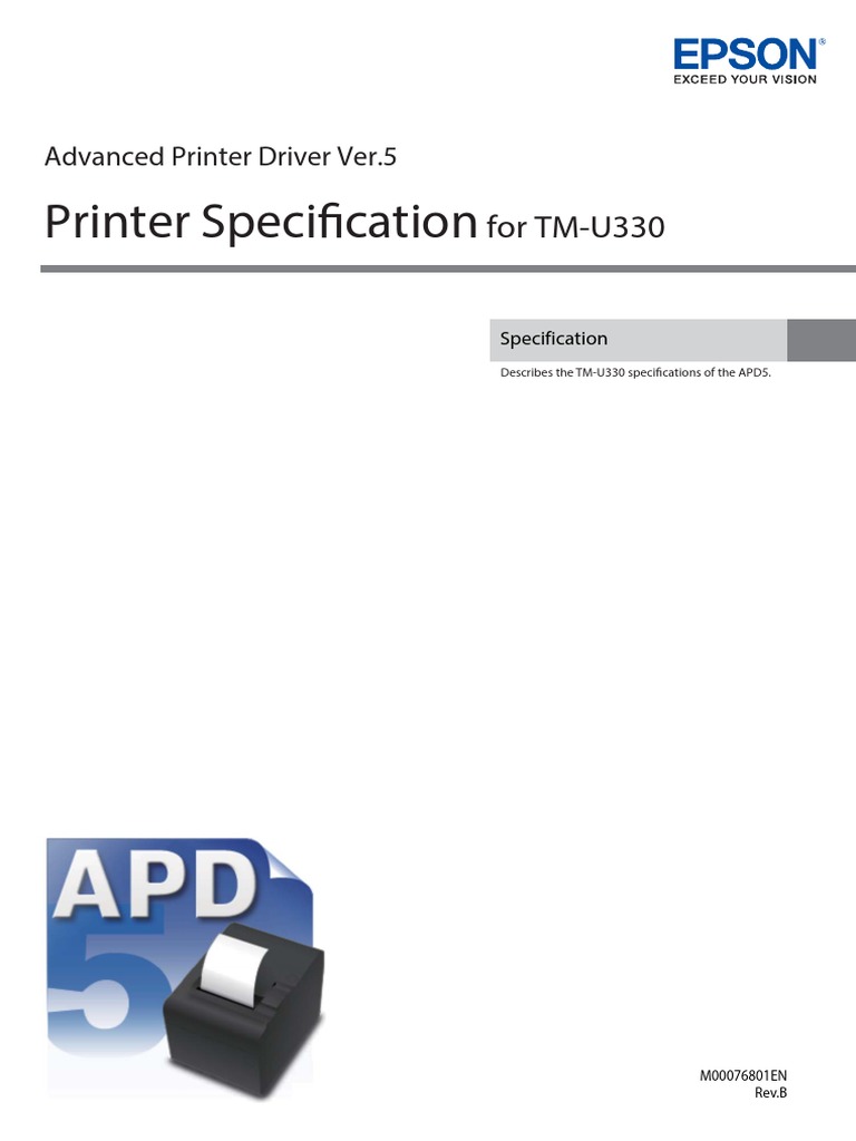 Manual de Instalación APD5 Epson | PDF | Application Programming Interface | Printer (Computing)
