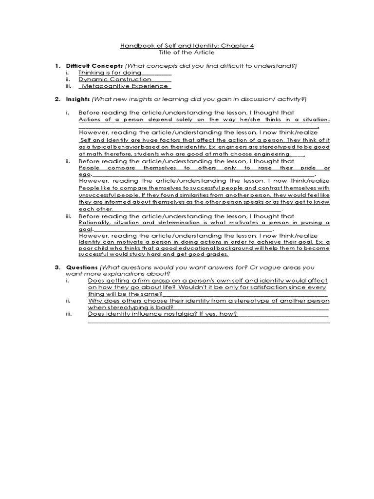 Difficult Concepts (What Concepts Did You Find Difficult To Understand ...