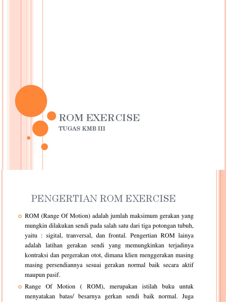 Rom Exercise | PDF