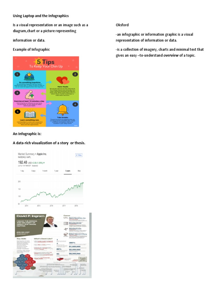 Using Laptop and The Infographics | PDF | Infographics | Cognition
