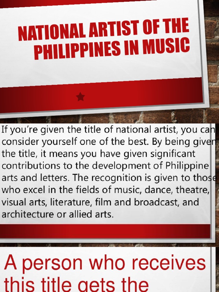 National Artist in Literature | PDF | Philippines | Entertainment