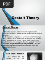 Gestalt Theory of Learning | PDF | Learning | Mental Processes
