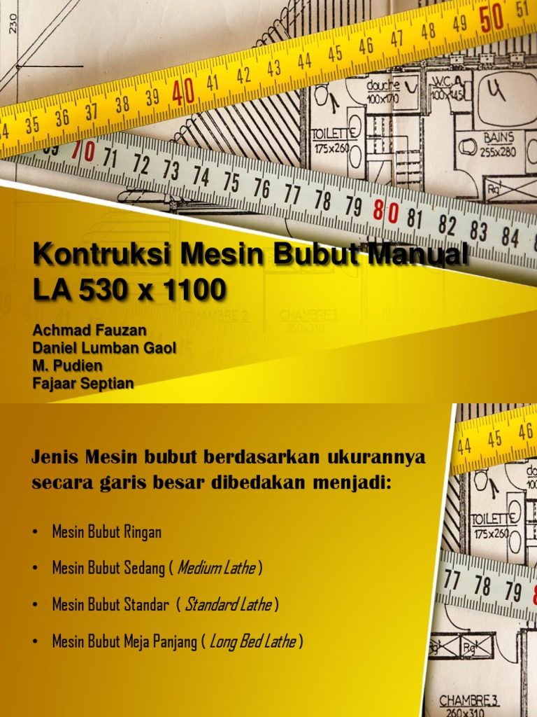 Kontruksi Mesin Bubut Manual | PDF