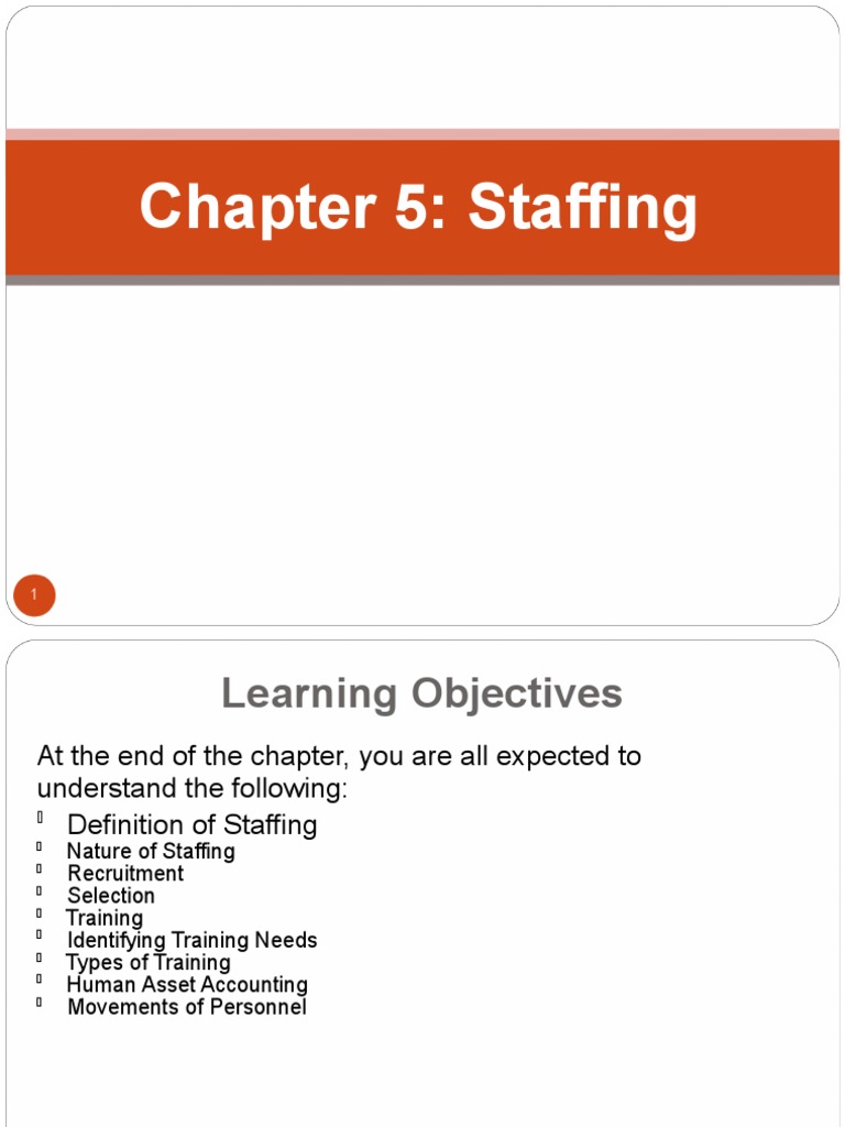 Chapter 5: Staffing | PDF | Human Resources | Recruitment