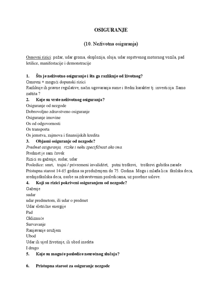 Osiguranje | PDF