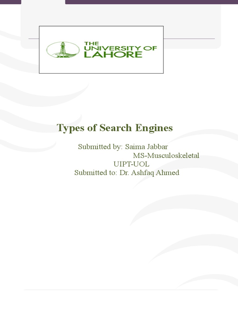 Types of Search Engines For Medical Literature | PDF | Pub Med ...