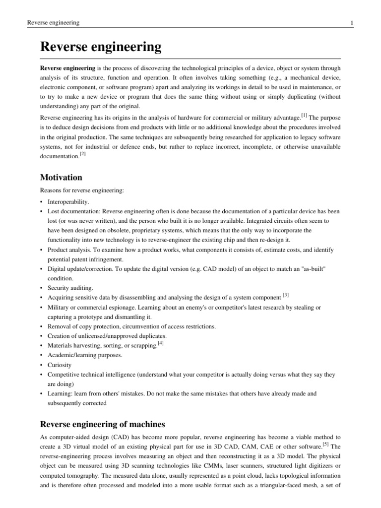 Reverse Engineering Pdf Computing Computer Engineering