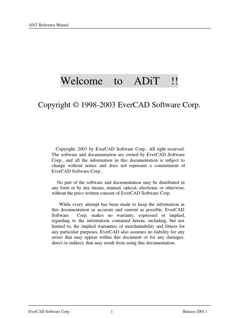 Adit Manual | PDF | Spice | Hardware Description Language