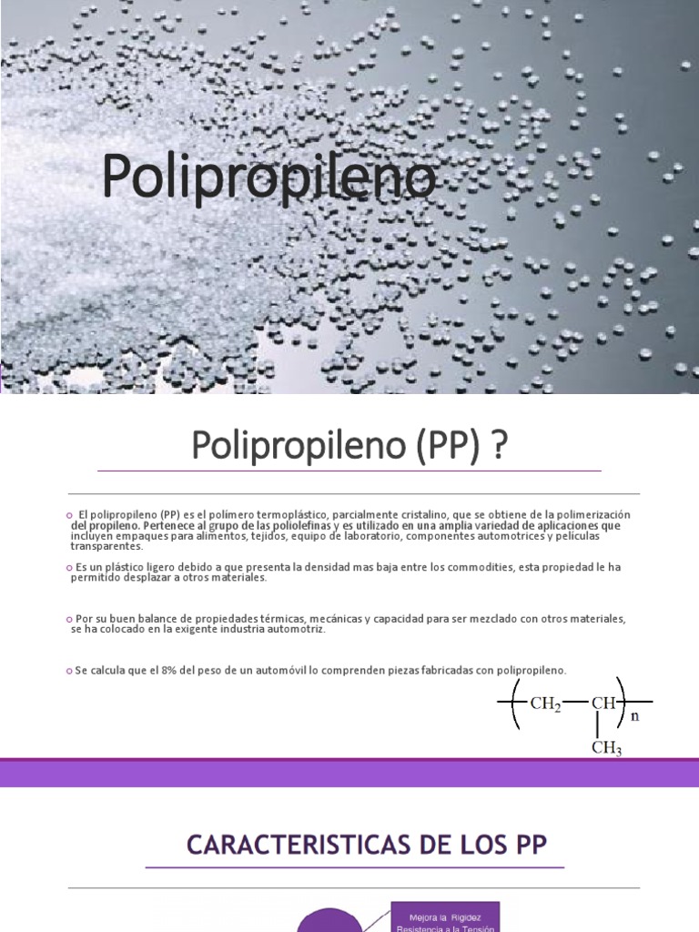 Propileno Todo Lo Que Se Debe Saber | PDF | Sólido amorfo | Polímeros ...