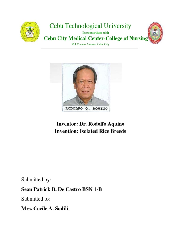 Isolated Rice Breeds 2 | PDF | International Rice Research Institute | Rice