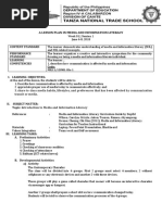 MIL Lesson Plan | PDF | Information Literacy | Literacy