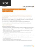 Scaffold Handover Certificate | PDF | Scaffolding