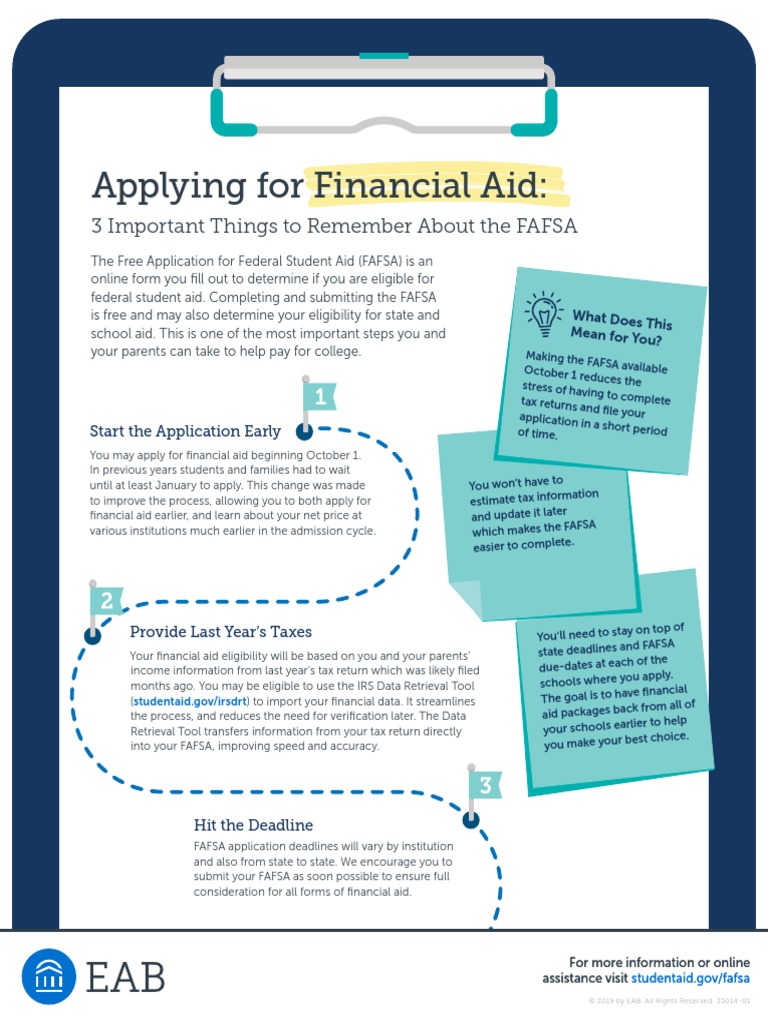 01 Eab Fafsa Infographic | PDF | Tax Return (United States) | Government