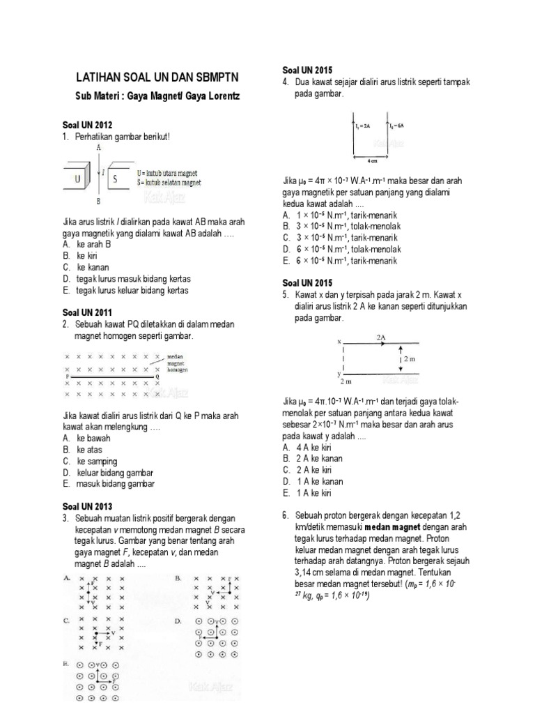 Latihan Soal Un Dan SBMPTN | PDF