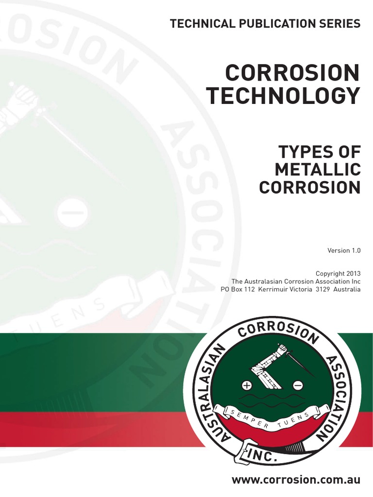 Corrosion Technology Types of Metallic Corrosion | PDF | Corrosion ...