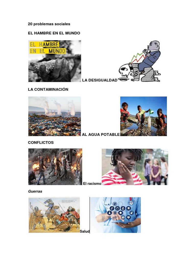 20 Problemas Sociales | PDF