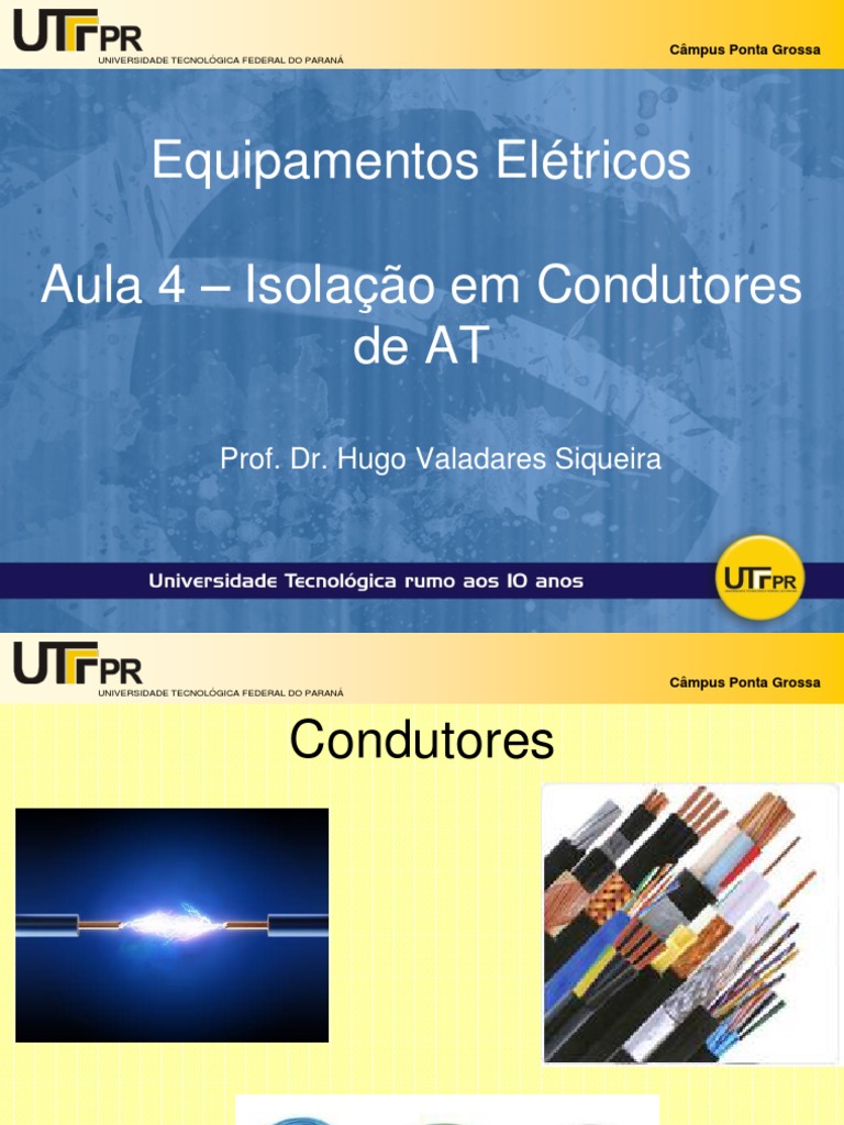 Aula 4 - Condutores e Isolacao | PDF | Condutor elétrico | Barulho