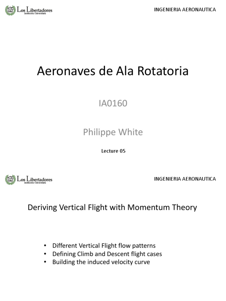 IA0160 PP05 Vertical Flight | PDF | Acceleration | Turbine