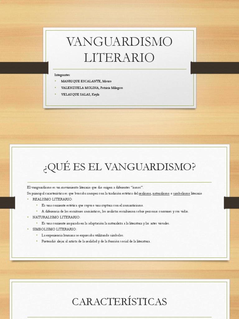 Vanguardismo Literario: Movimientos y Representantes | PDF | Cubismo ...