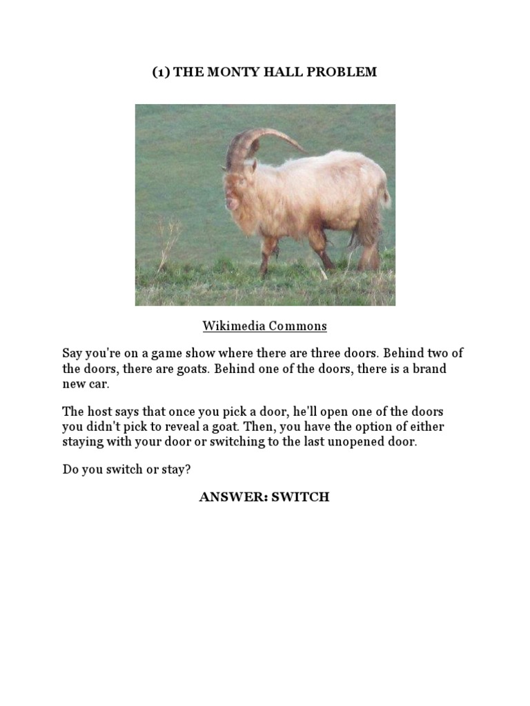 The Monty Hall Problem | PDF