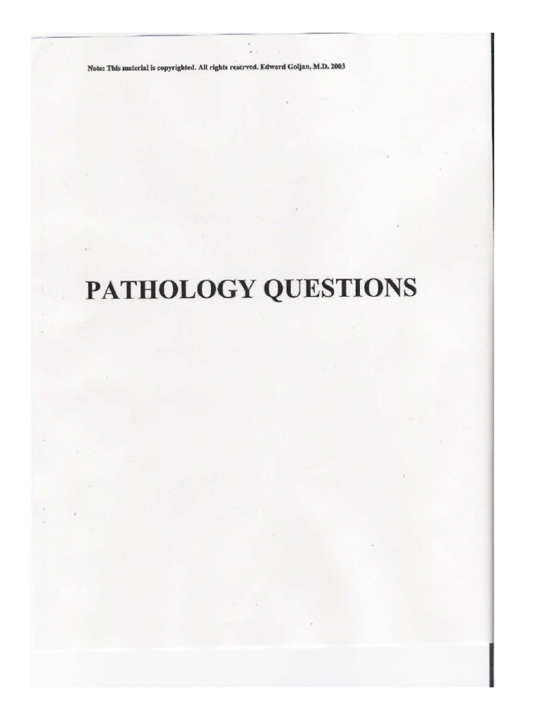 Pathology Mcq's | PDF