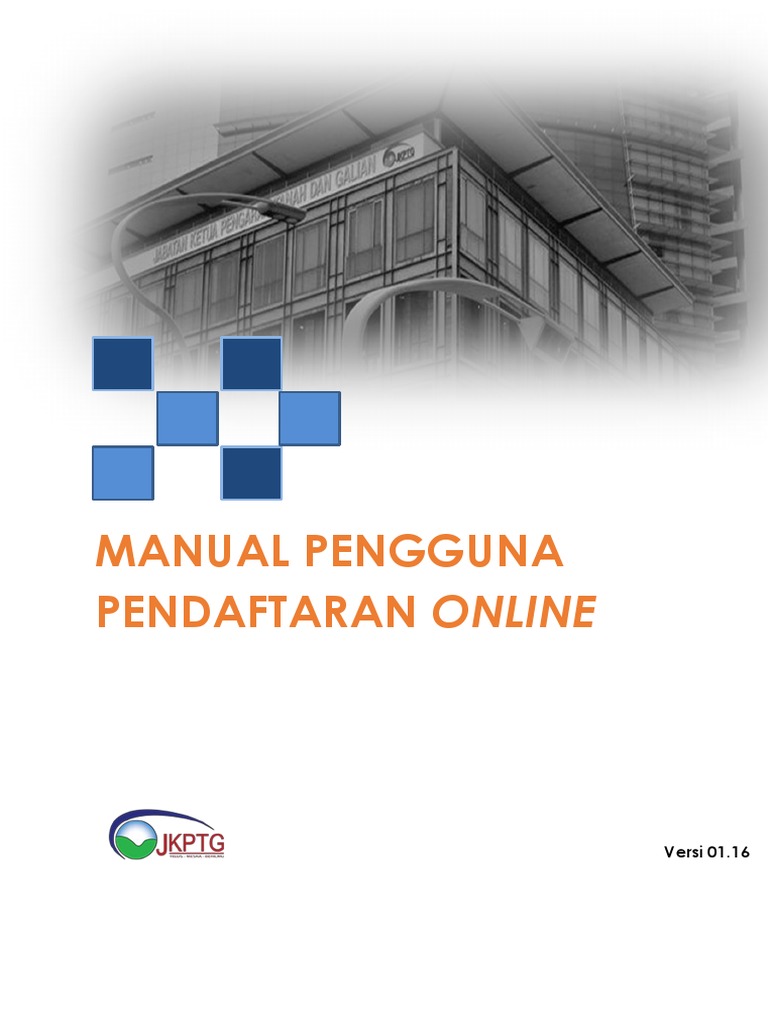 Panduan Pendaftaran Pengguna JKPTG Online | PDF