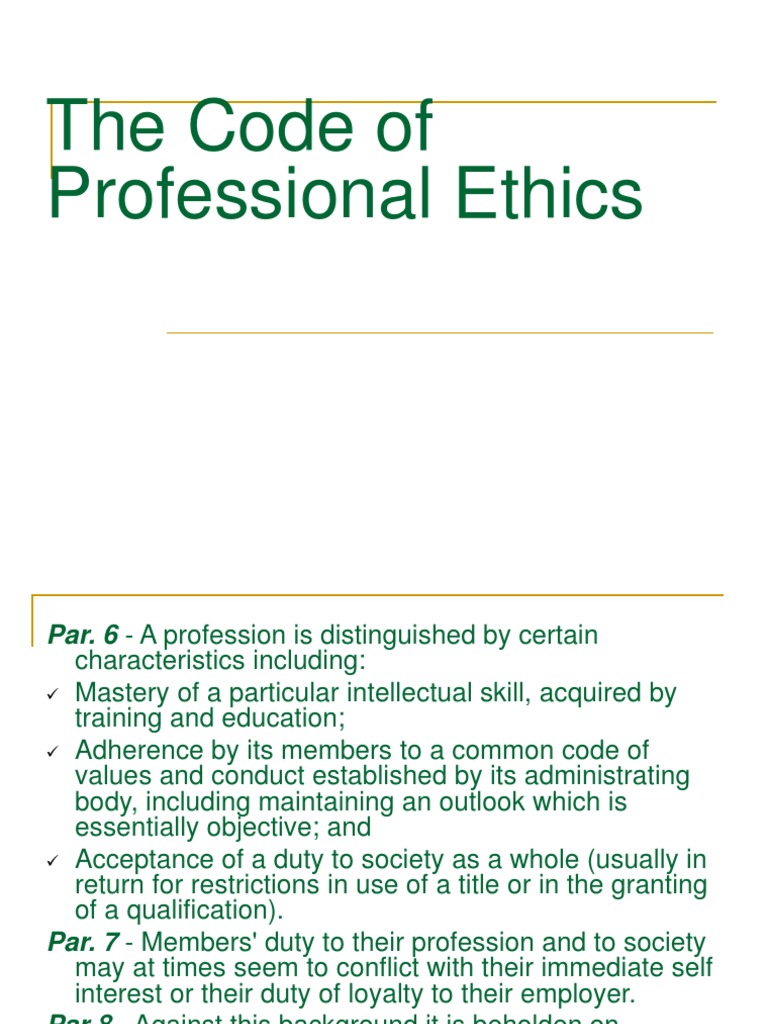 Code of Ethics.ppt | Confidentiality | Profession