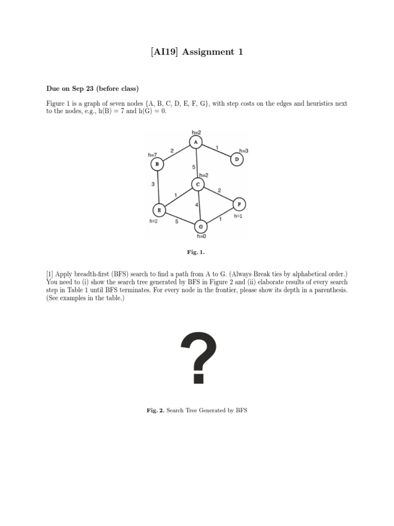 (AI19) Assignment 1 | PDF | Algorithms | Mathematical Relations