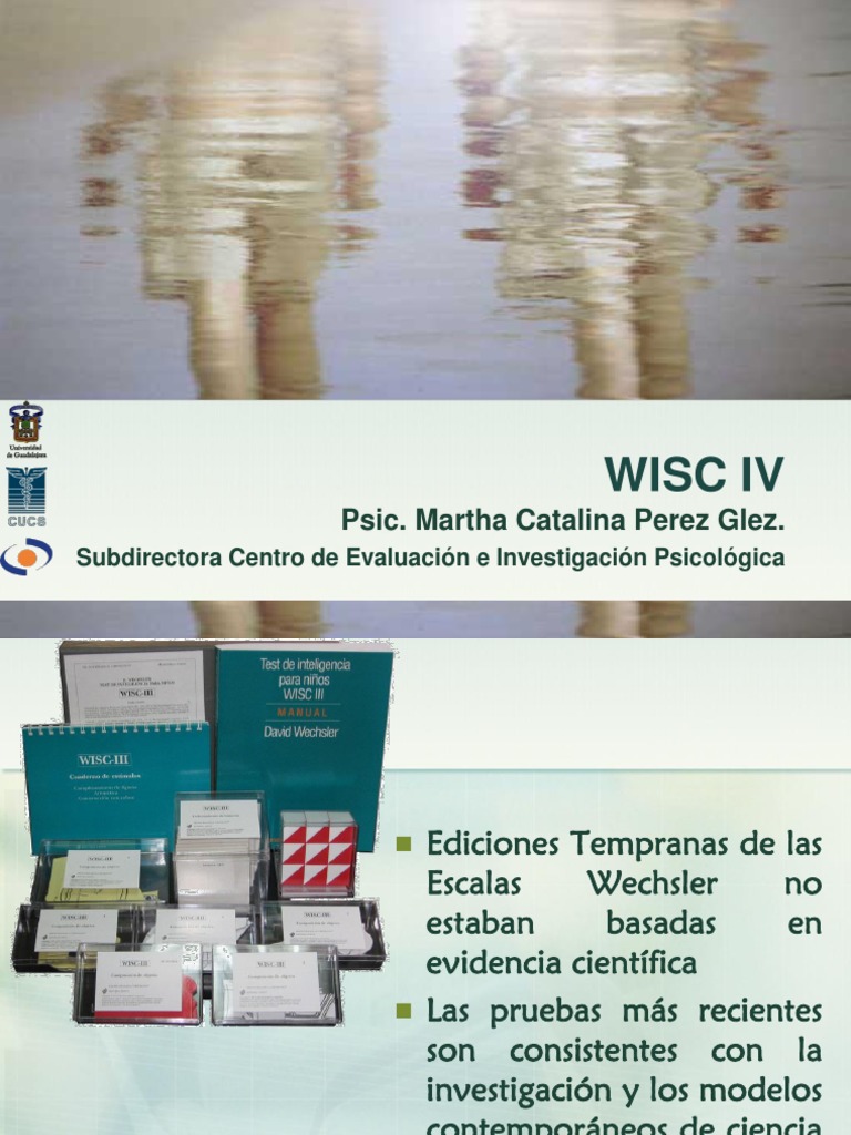 WISC | PDF | Escala de inteligencia para adultos de Wechsler | Inteligencia