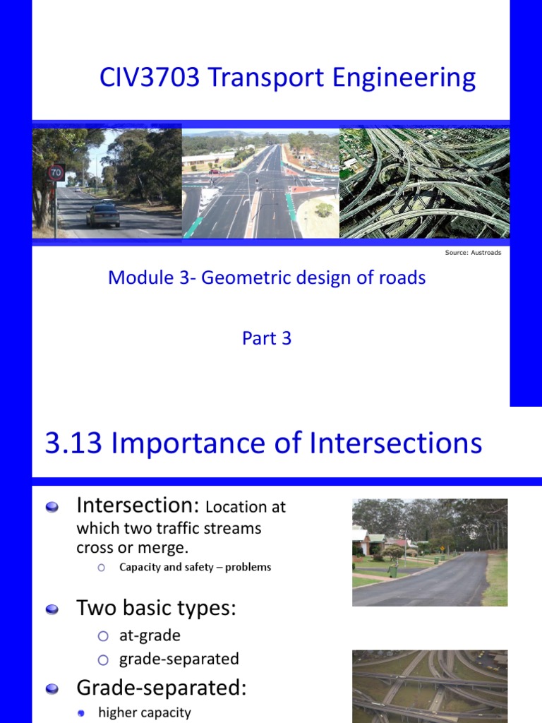 Road Intersection Design Guide | PDF | Intersection (Road ...