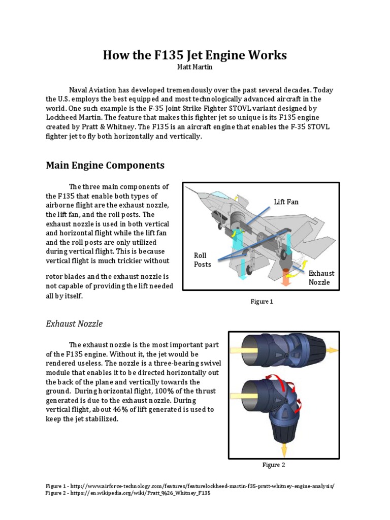 How The F135 Jet Engine Works | Download Free PDF | Jet Engine | Turbine