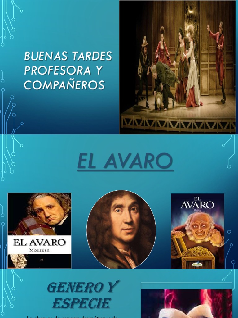 EL AVARO DIAPOSITIVAS.pptx | Molière | Entretenimiento