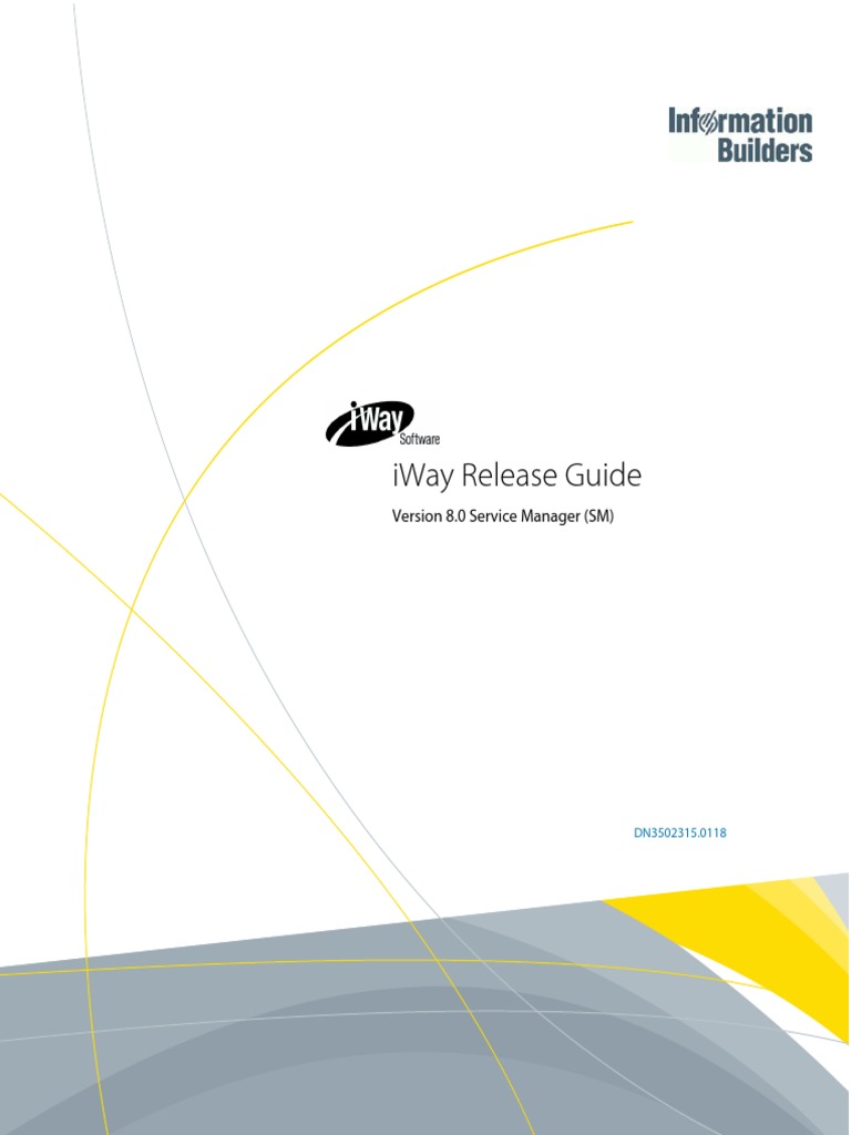 Iway Release Guide: Version 8.0 Service Manager (SM) | PDF | Json ...