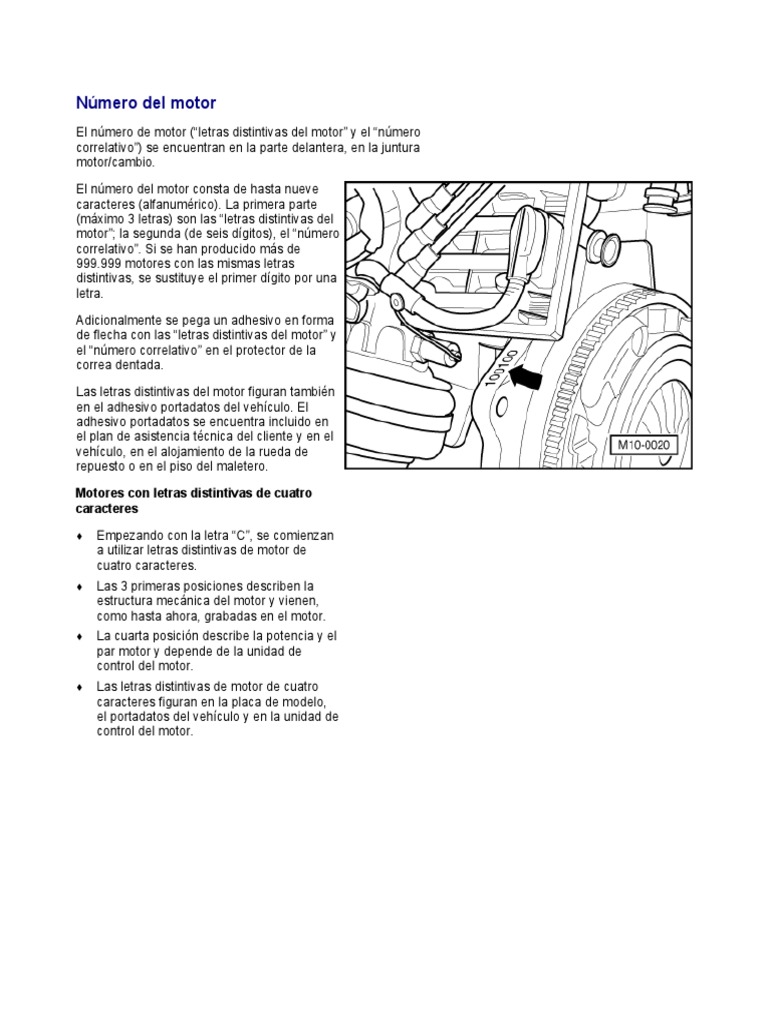 VW Codigo de Motor | PDF