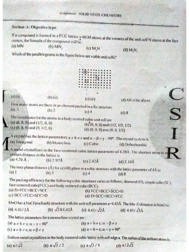 Solid State Problems | PDF
