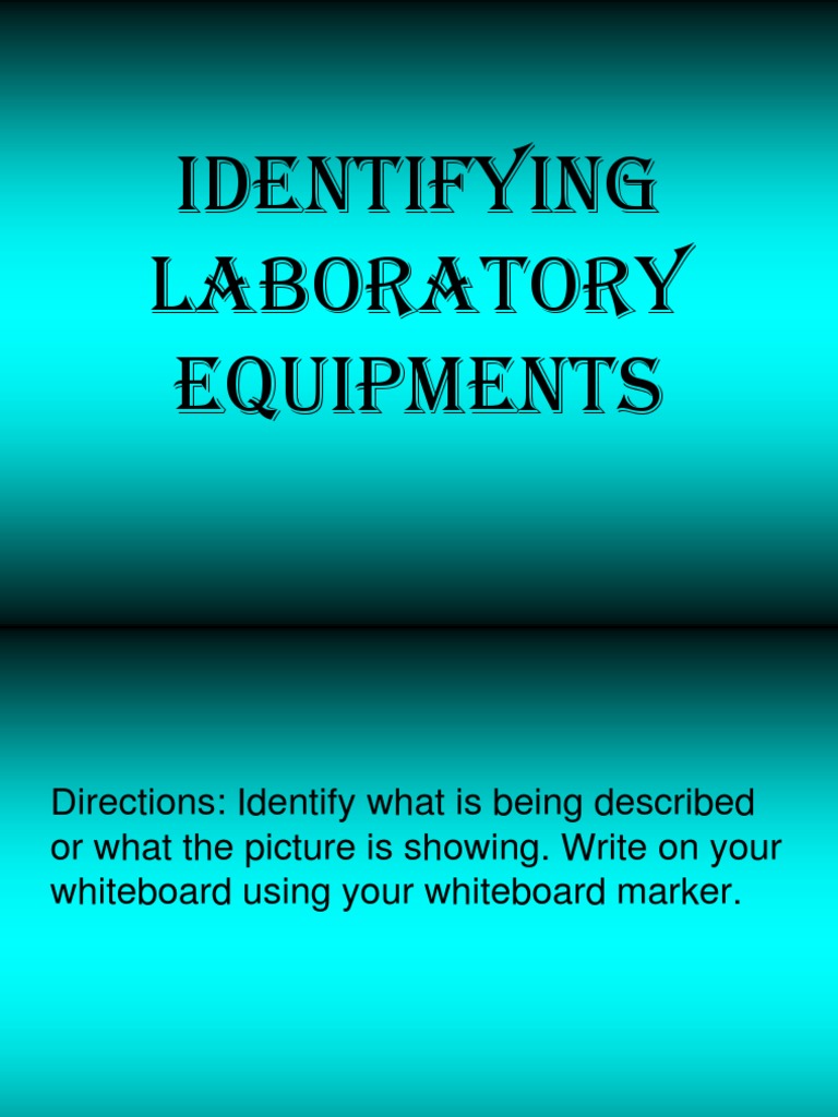 Lab Equipment Powerpoint | PDF | Laboratory Equipment | Laboratories