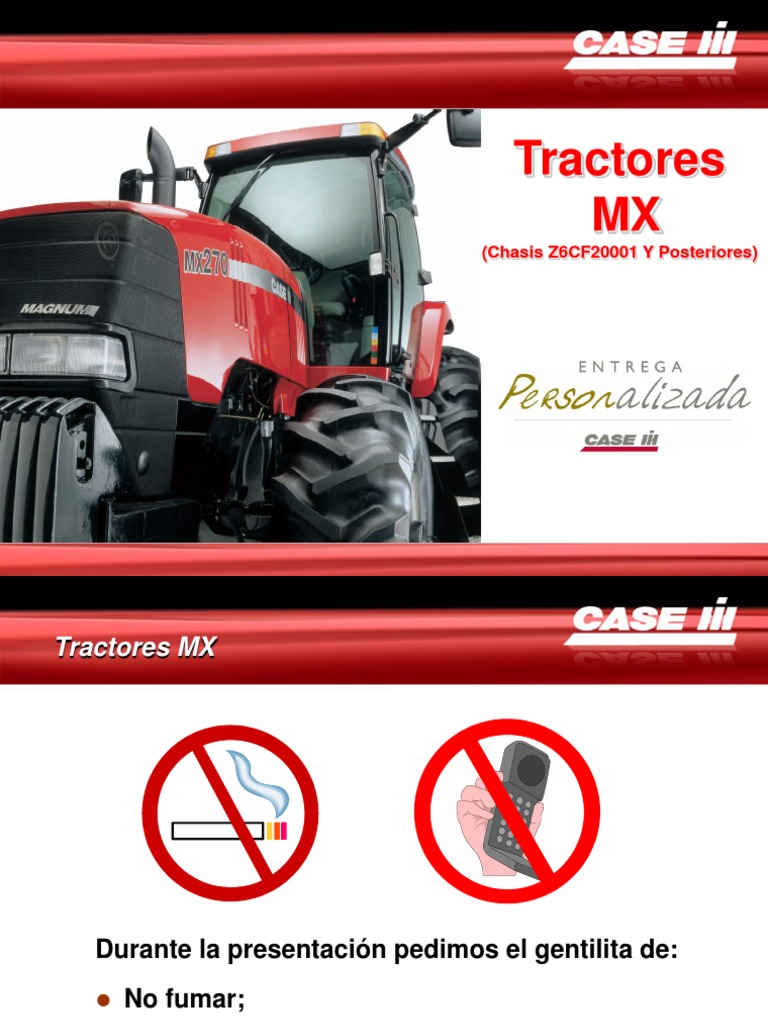Guía de operación y mantenimiento de tractores MX Magnum (Chasis ...