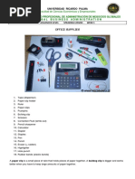 Office Stationery Items Checklist | PDF