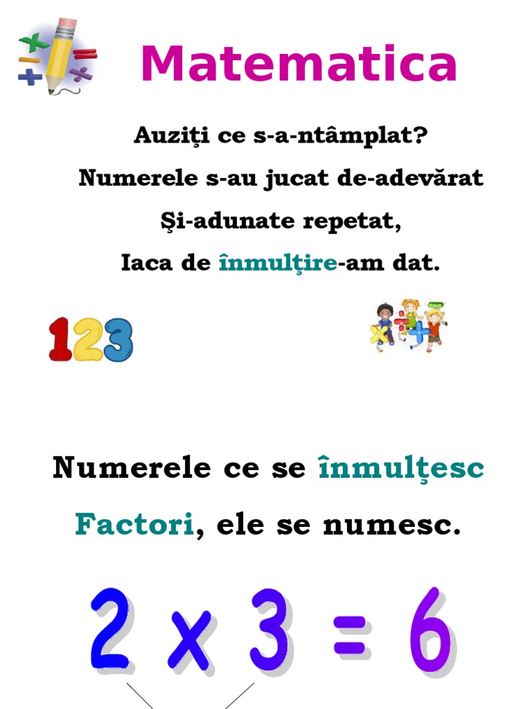 Planse Inmultire Impartire | PDF