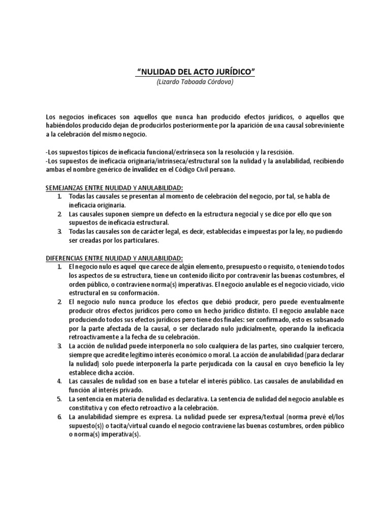 Acto de Nulidad Juridica | PDF | Instrumento jurídico | Nulo (ley)
