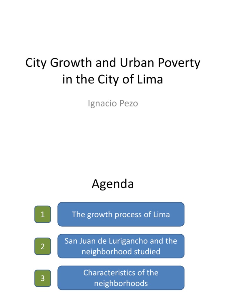 Urban Poverty and City Growth | PDF | Lima | Economic Growth