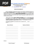 Certificate of Board Resolution: Appointing New Corporate Secretary of ...