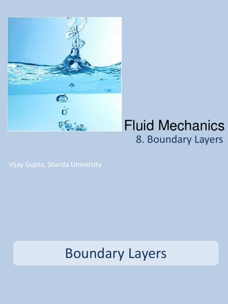 Chapter 8 Boundary Layers | PDF | Boundary Layer | Fluid Mechanics