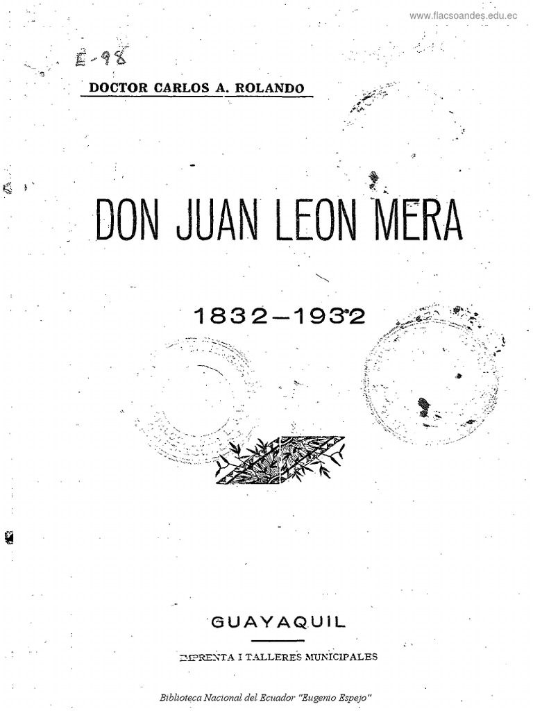 Juan Leon Mera | PDF | Ecuador