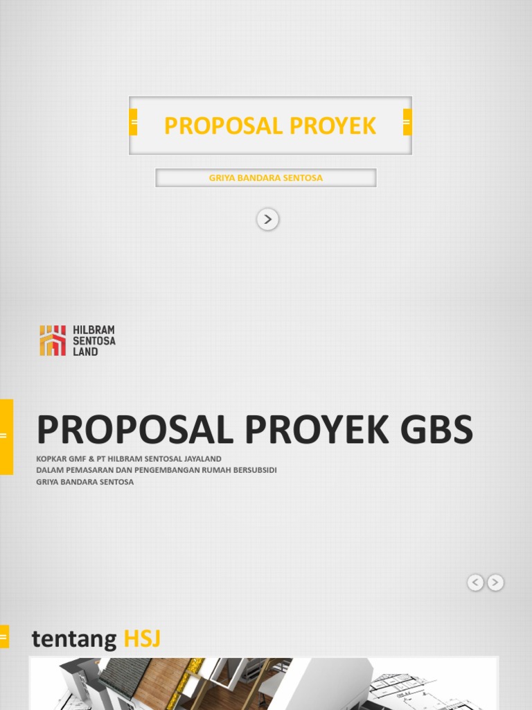Proposal Pengembangan Perumahan Bersubsidi Griya Bandara Sentosa | PDF