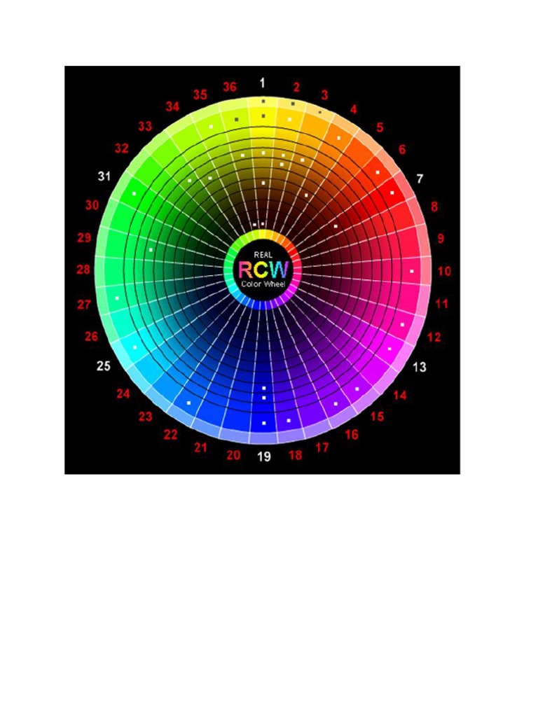 Rueda Exacta de Color en Pigmentos | PDF | Green | Blue